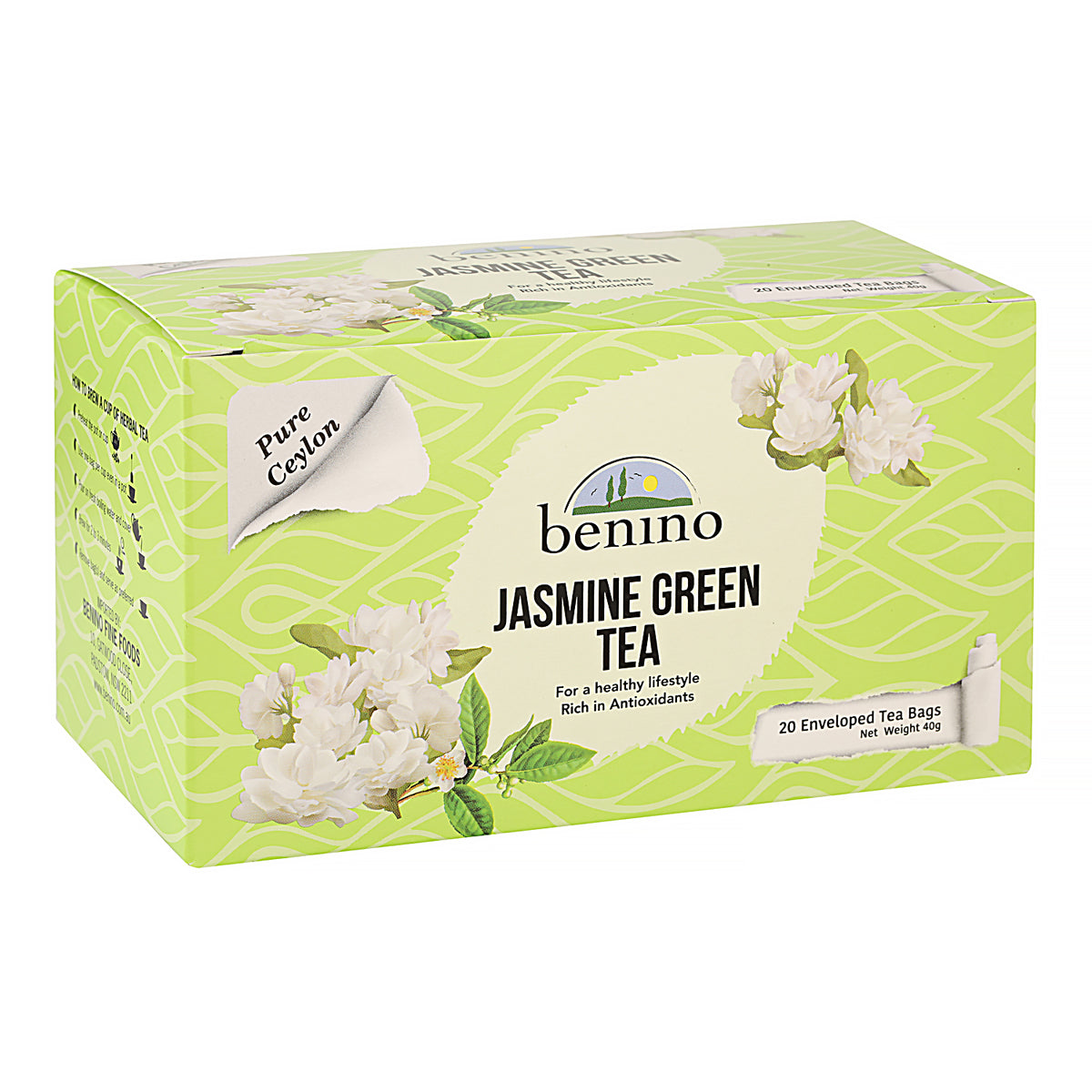 Benino Jasmine Tea 2g x 20 Tea Bags (Box of 12) – Bob's Bulk Buys